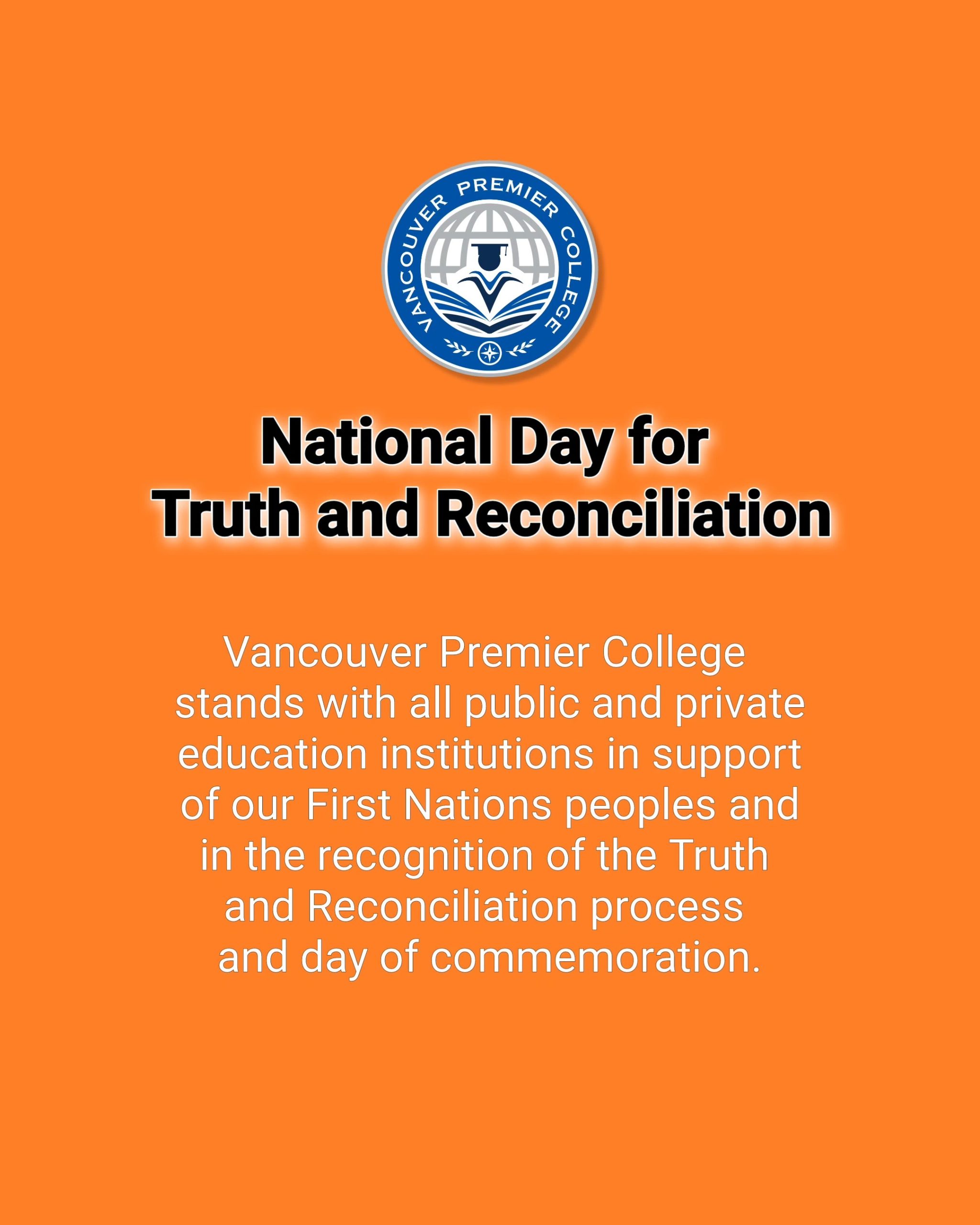 National Day for Truth and Reconciliation - Vancouver Premier College